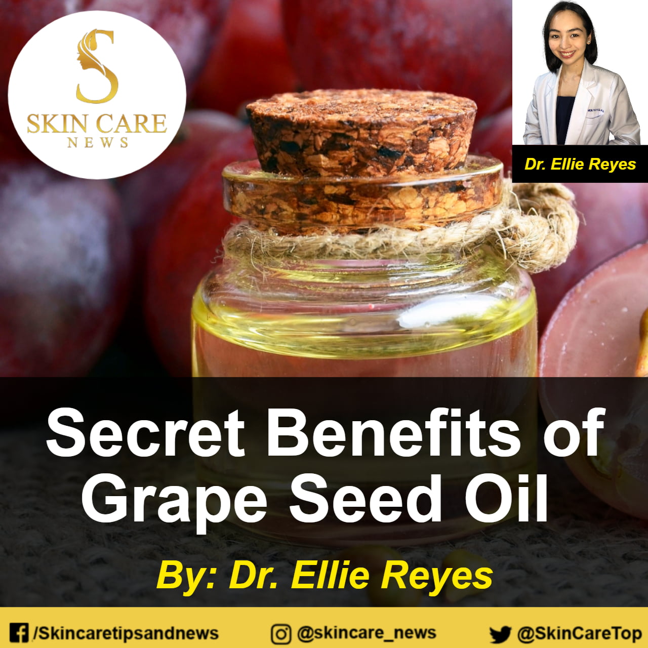 Secret Benefits of Grape Seed Oil for beauty skin and body