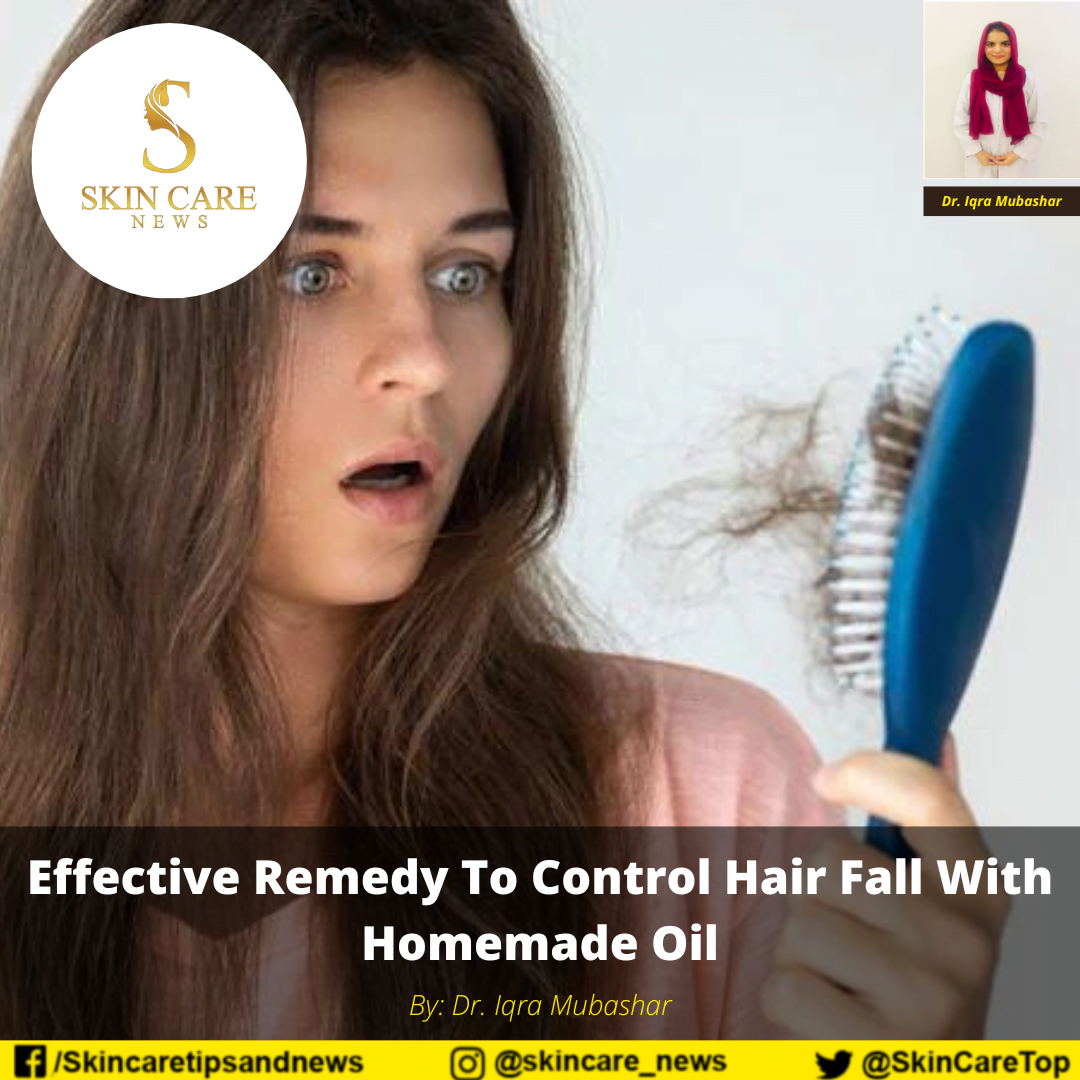 Effective Remedy To Control Hair Fall With Homemade Oil